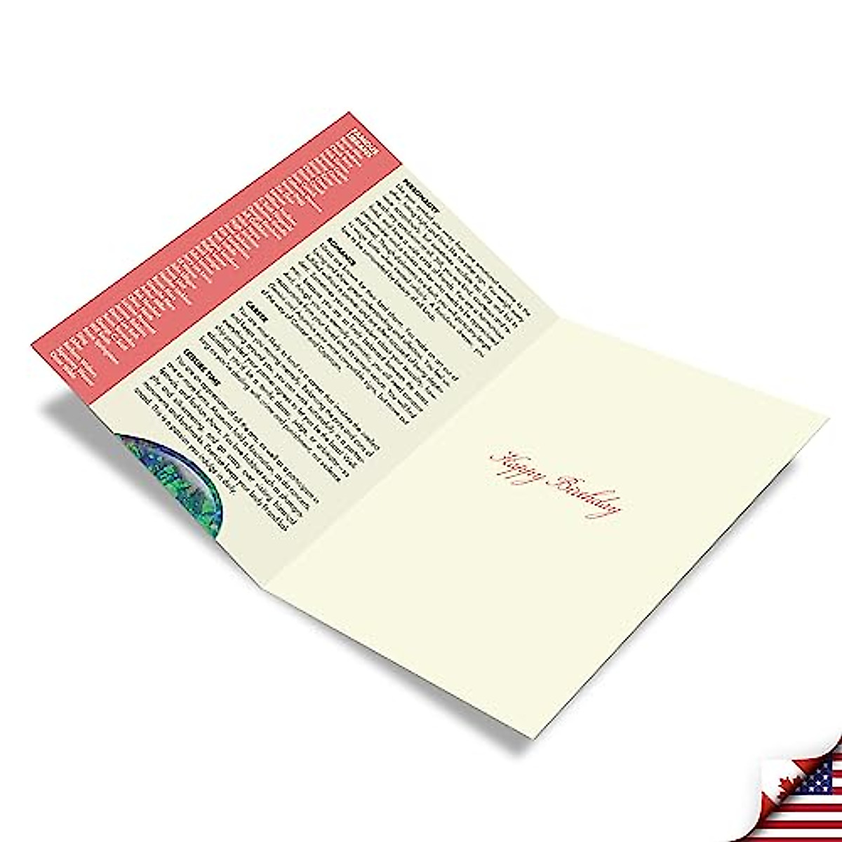 NobleWorks - 1 Jumbo Birthday Card with Zodiac Sign (8.5 x 11 Inch) - Astrology Birth Sign, Large Bday Greeting Card with Envelope - Libra J9448