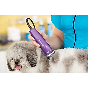 Andis (Pet) 22690 EasyClip Pro-Animal 7-Piece Detachable Blade Clipper Kit,Purple