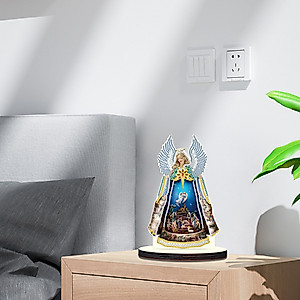 Angel Girl Pattern Diamond Painting Desktop Ornaments Kit for Adults Beginner 5D DIY Diamond Art Tabletop Decorations Special Gem Mosaic Arts Crafts Home Bedroom Table Decor