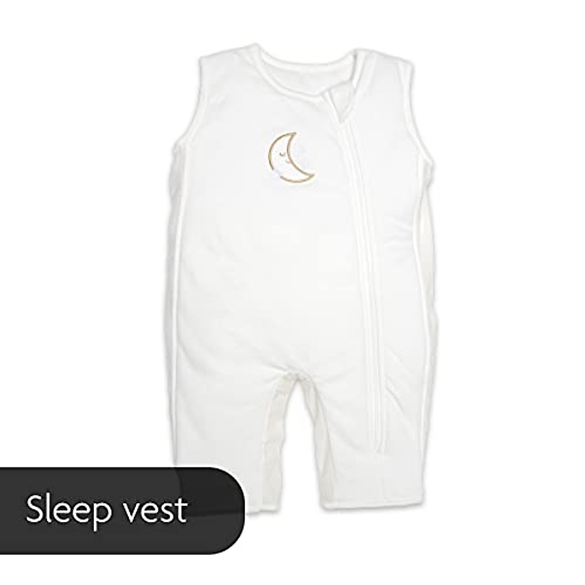 Baby Brezza 2-in-1 Baby Sleepsuit - Unique Swaddle Transition Sleepsuit - Breathable with Mesh Panels - Converts from Sleepsuit to Sleep Vest, 3-6 Months, Cream