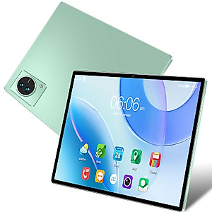 Sxhlseller Android12 Tablet 10.1 inch Tablets with 8GB RAM 256GB ROM, GPS, 8 Octa Core Processor, 1920x1080 IPS Touch Screen, 16MP 8MP Dual Camera, Face, Bluetooth5.0, Green (US Plug)