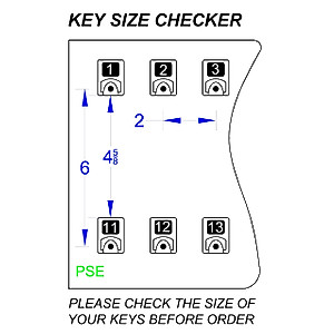 KEYSTAND # 60PGE, 60 Extra Space Numbered Hooks for Car Keys with Remote Control (60 Sets of Tag & Ring Included)