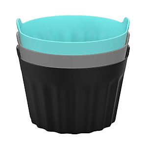 Egg Poacher Cups | Silicone Egg Cooker | Poached Egg Maker, Non Sticky Poaching Cups, Air Fryer Liners, Heat Resistant Egg Cup, Kitchen Egg Poachers, Microwave Egg Cookers, Easy Clean Poaching Cups