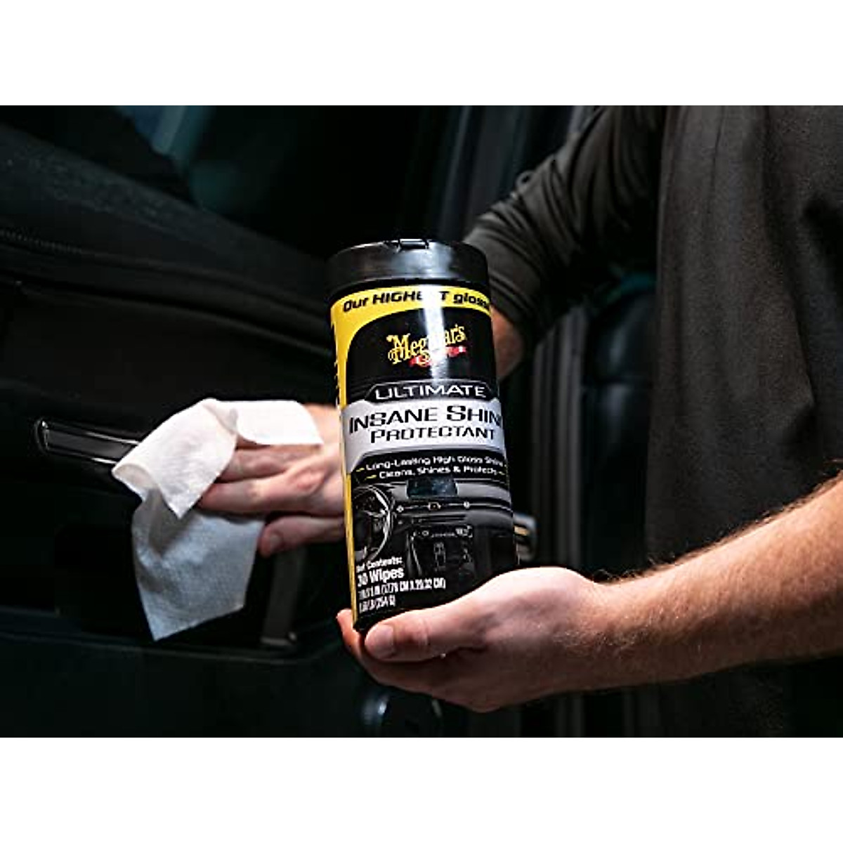 Meguiar's Ultimate Insane Shine Protectant Wipes - 30 Wipes