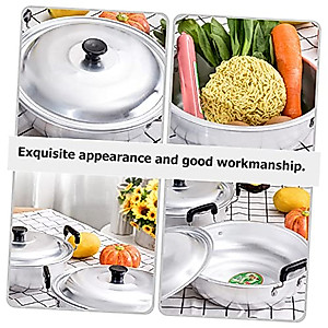 GANAZONO Instant Noodle Pots Cooking Pot Mini Pan Mini Saucepan 3pcs Small Aluminum Pan Ramen Pot Soup Pot Plastic Mini Korean Noodle Pot Korean Ramen Pot Biryani Cooking Pot