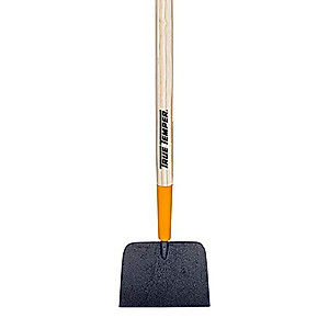 True Temper 2683200 7 in. Forged Sidewalk and Ice Scraper with 48 in. Hardwood Handle with Cushion Grip, 7-Inch
