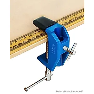 Heavy Duty Multi-Purpose Table Clamp - Vinyl Coated Grip and Swivel Pad - Built-In Rod & Pulley Holder - Fits Surfaces up to 2.55" Thick - Die-Cast Metal - Eisco Labs