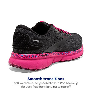 Brooks Women’s Trace 2 Neutral Running Shoe - Magenta/Black/Ebony - 11 Medium