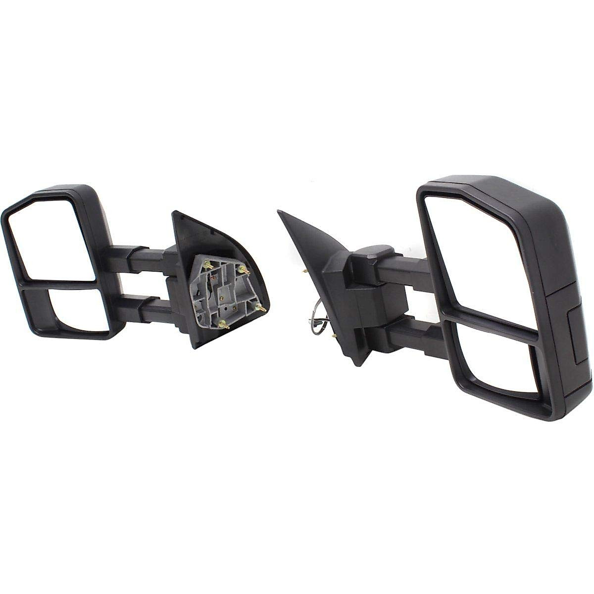Kool Vue Mirror For 2011-2016 Ford F-250 SD With Temp Sensor Textured Black 2Pc