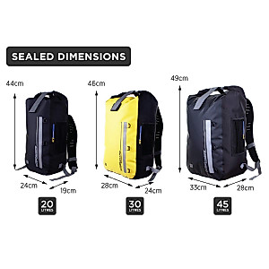 OverBoard Waterproof Classic Backpack, Black, 20-Liter