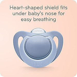 NUK Newborn Orthodontic Pacifiers, Girl, 0-2 Months, 2-Pack