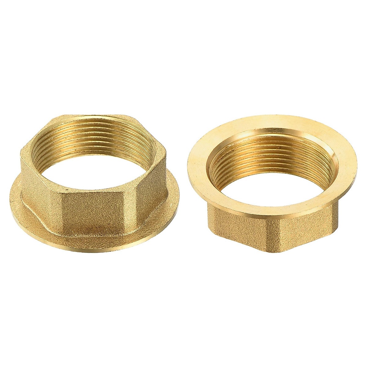 uxcell 2 Set 1.2 Inch O-Ring Faucet Locking Nut, Female Locknut for Plumbing, Nut Pipe Fitting, Washer Fasteners