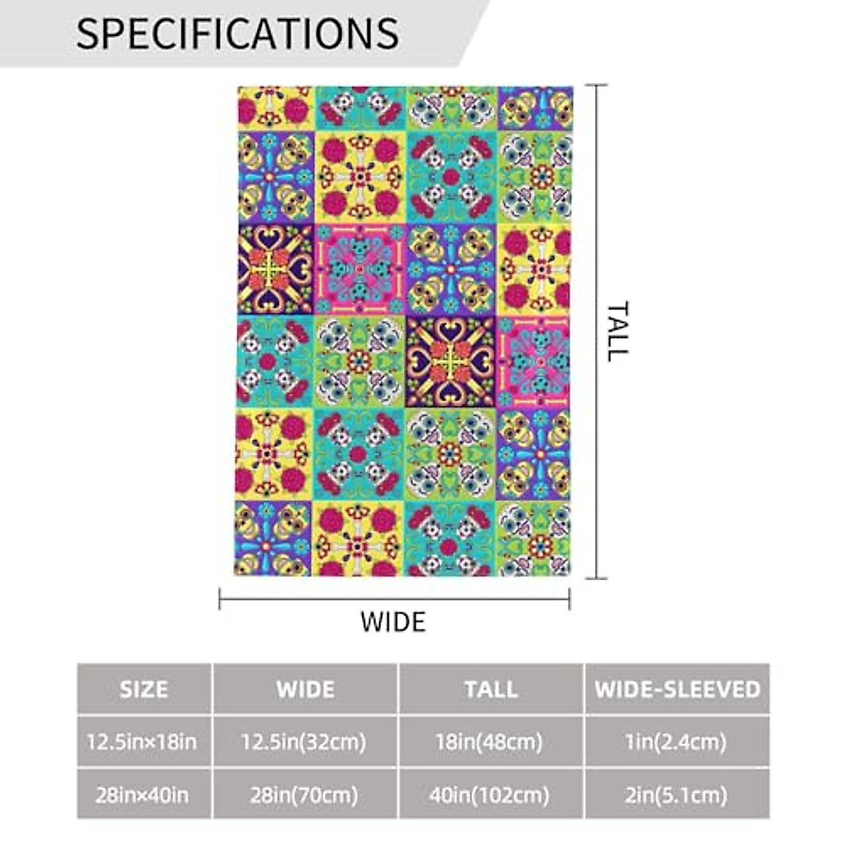 Mexican Talavera Tile Pattern Garden Flag - Vibrant Double Sided Garden Flag - Yard Decorating Flag Garden Flag Decoration - Outdoor Flag Decorator'S Favorite