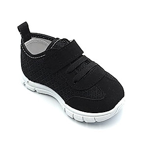 Bless Children Baby Toddlers Boy's Girl's Breathable Fashion Sneakers Walking Running Shoes,Black1209.Size 6