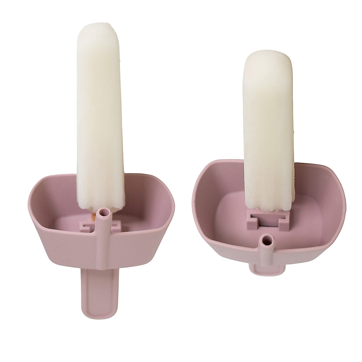 Mango Co. Silicone Popsicle Holder With Straw Drip Free 2 PACK