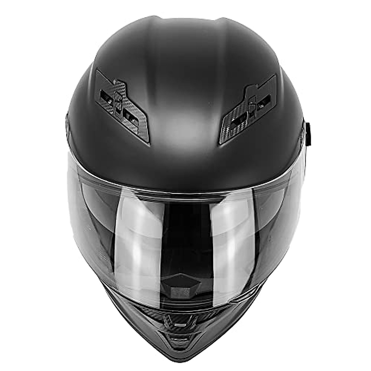 Bluetooth Motorcycle Helmet with Clear, Tinted, Iridium Shields (Matte Black, Small)