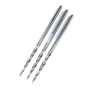 FTG USA Replacement Wood Countersink Drill Bit Set 3 Piece Same Size #6 (9/64") Parabolic Flute Taper Point for Woodworking with Straight Shank - Tapered HSS M2 Drill Bit Only
