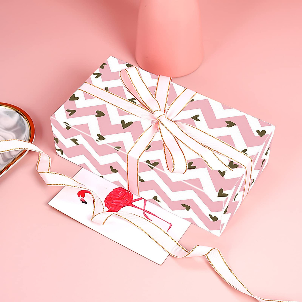 Buperor Black 28 Feet Gift Wrapping Paper Roll,Wedding Christmas Halloween Happy Birthday Gift Wrap,17 inches x 28 Feet Art Paper