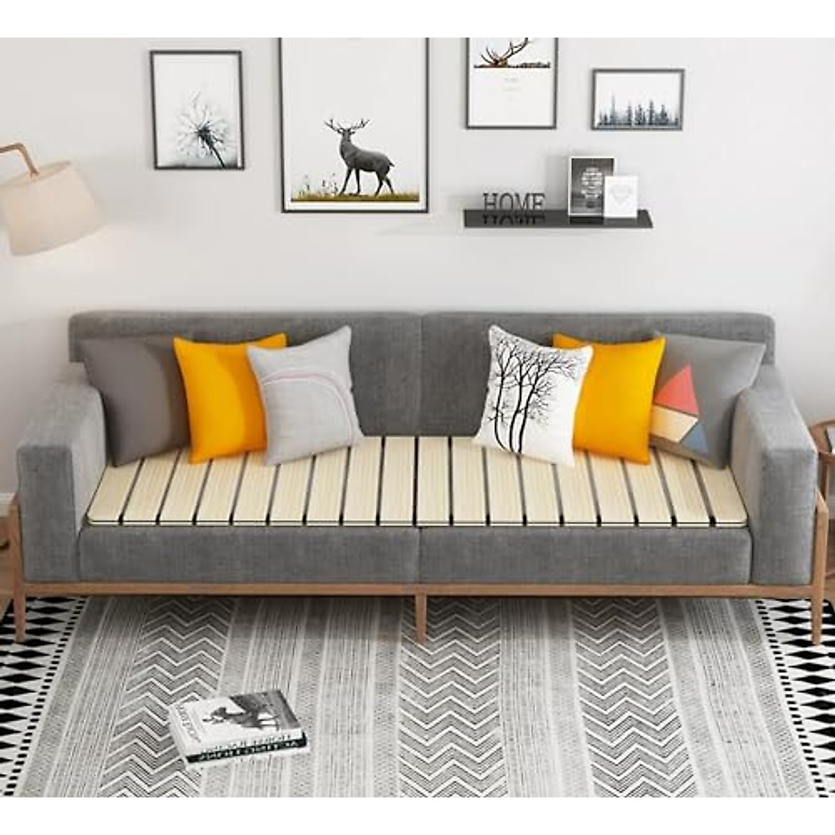 MOGUOBIN Sofa Cushion Support Board,Couch Cushion Support 31.5''x74.8'',Thicken Solid Wood Sofa Support Under Cushions Boards,Under Mattress Support Board,Extend Sofa Life