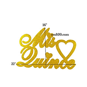 Glitter "Mis Quince Anos" Foam-Wall Hanging-Party Decorations (Gold, XL)