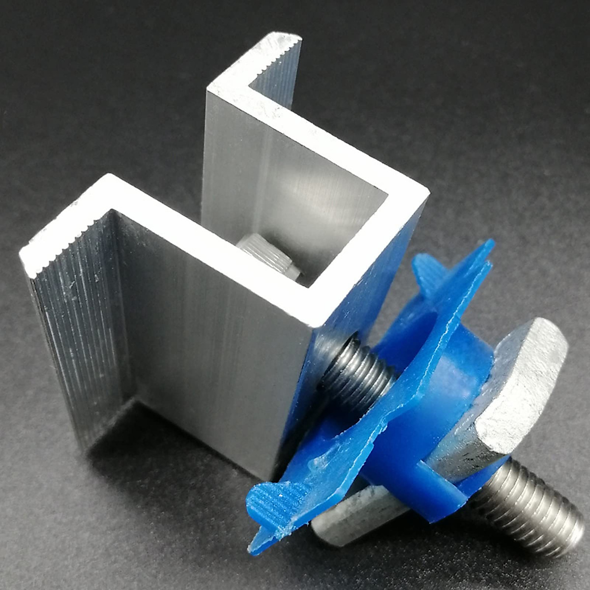 10 Pcs Adjustable Solar Panel Mounting Bracket Clamp Wide Photovoltaic Support Mid Clamps Bracket for Solar Panel System pv photovoltaic mounting Bracket