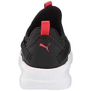 PUMA Softride Rift Slip-On Pop (Little Kid) Puma Black/High-Risk Red 1 12 Little Kid M