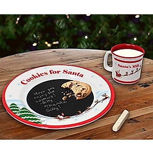 Sweet & Simple Santa's Cookie Message Plate