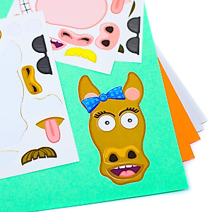 24 Make A Zoo Animal Sticker Sheets - Zoo and Safari Theme Birthday Party Favors - Fun Craft Project for Children 3+ Let Your Kids Get Creative & Design Their Favorite Animal Sticker!