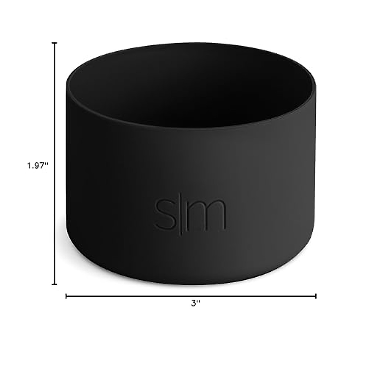 Simple Modern Boot for 40 oz Tumbler with Handle | Anti-Slip Bottom Bumper Silicone Sleeve | Fits 40oz Travel Tumbler | Trek Collection | Midnight Black