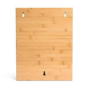 Declutter - Bamboo Ziploc Bag Organizer with Dual Dispensers and Cutters - Kitchen and Home Organization Tool for Gallon, Quart, Sandwich, Snack Bags - Fits in Kitchen Cabinets and Drawers