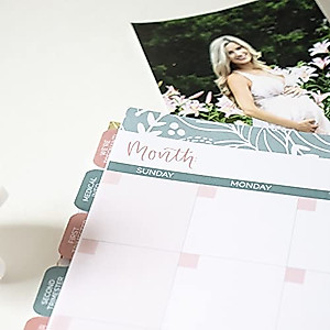 bloom daily planners New Pregnancy and Baby's First Year Calendar Planner & Keepsake Journal with Stickers - Hardcover Scrapbook Memory Book Organizer - (Undated) 8” x 10" - The Story of You