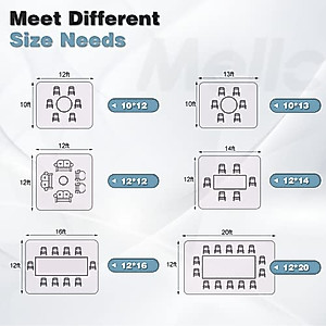 MELLCOM 12' x 20' Hardtop Aluminum Gazebo, Galvanized Steel Double Roof Metal Gazebo with Aluminum Frame, Brown Permanent Patio Gazebo with Curtains and Netting for Patios, Gardens, Lawns