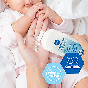 MED PRIDE Hypoallergenic 22oz Baby Powder 100% Talc Free with Aloe Vera & Vitamin E- Pure Cornstarch Absorbent Baby Powder for Moisture Protection, Diaper Rash & Chaffing- Paraben-Free