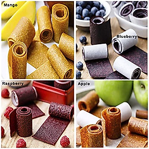 Zanup 3 Pcs Edge Silicone Dehydrator Sheets Mats for Liquids, Nonstick Fruit Leather Dehydrator Trays Compatible with Cosori CP267-FD, Reusable Silicone Trays for Baking Cooking Dehydrating Eggs Herbs