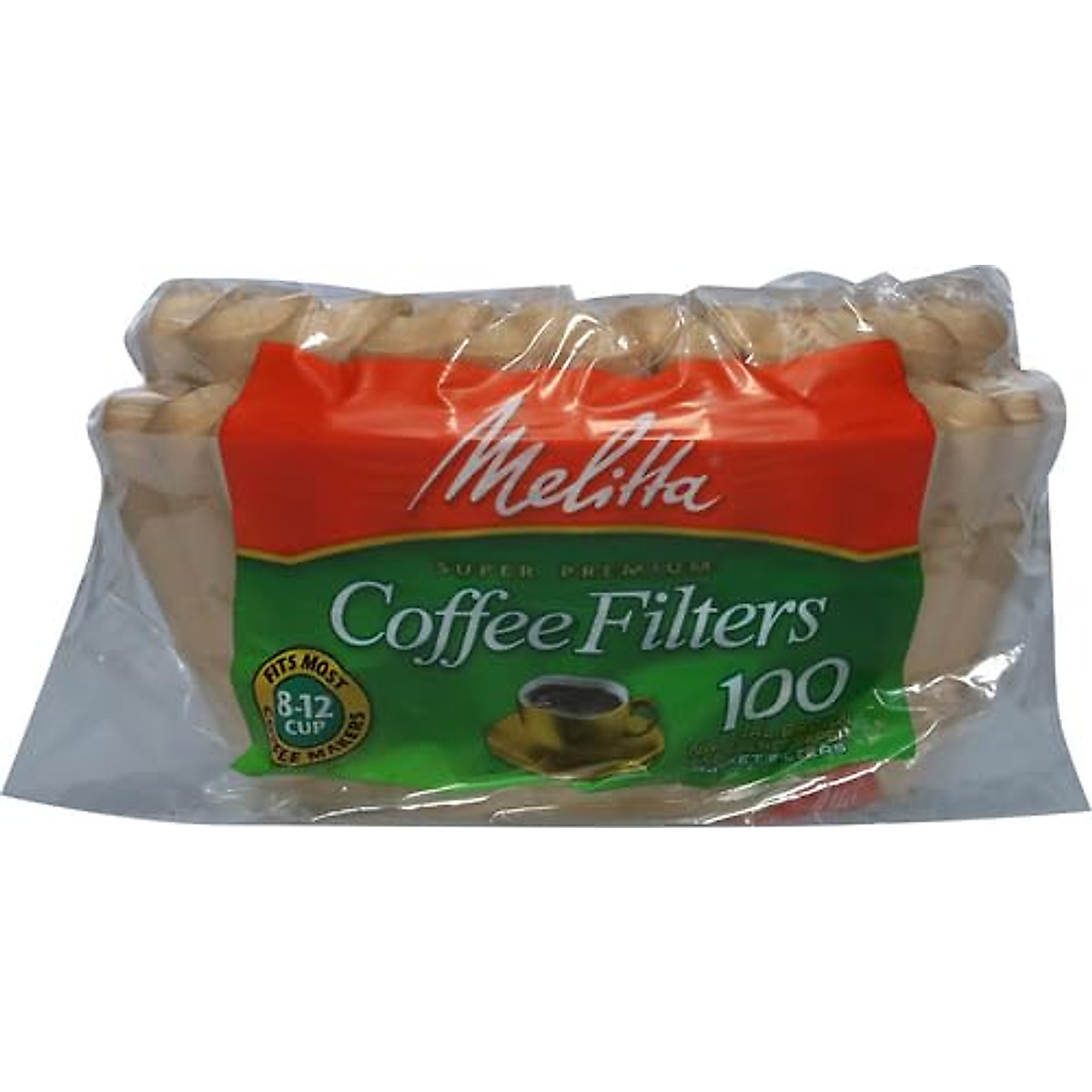 Melitta Basket Coffee Filters, Natural Brown, 100 Count