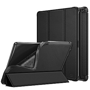Fintie Slim Case for Amazon Fire HD 10 and Fire HD 10 Plus Tablet (Only Compatible with 11th Generation 2021 Release) - Soft TPU Smart Stand Back Cover with Auto Wake/Sleep, Black