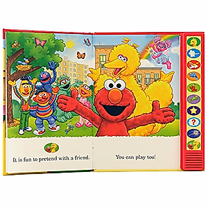 Sesame Street Elmo, Big Bird, and More! - I'm Ready to Read with Big Bird - Interactive Read-Along Sound Book - Great for Early Readers - PI Kids