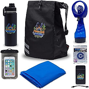 All in-One Theme Park Survival Kit: 7 Essential Items: Ideal for Couples, Family and Group (Couples Pack)