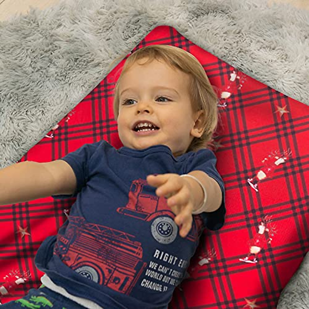 ALVABABY Christmas Gift Stretchy Jersey Changing Pad Covers 2 Pack Bassinet Sheet Soft and Light Baby Cradle Mattress for Boys and Girls 2CZE08