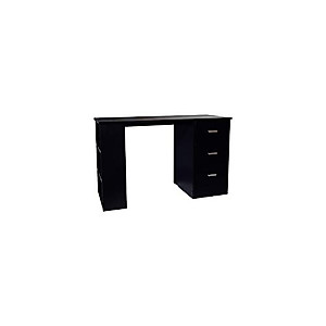 OneSpace Monroe 3 Shelve Computer Desk, Black
