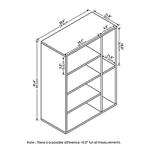Furinno Andrey 4-Tier Multipurpose Storage Shelf, Espresso