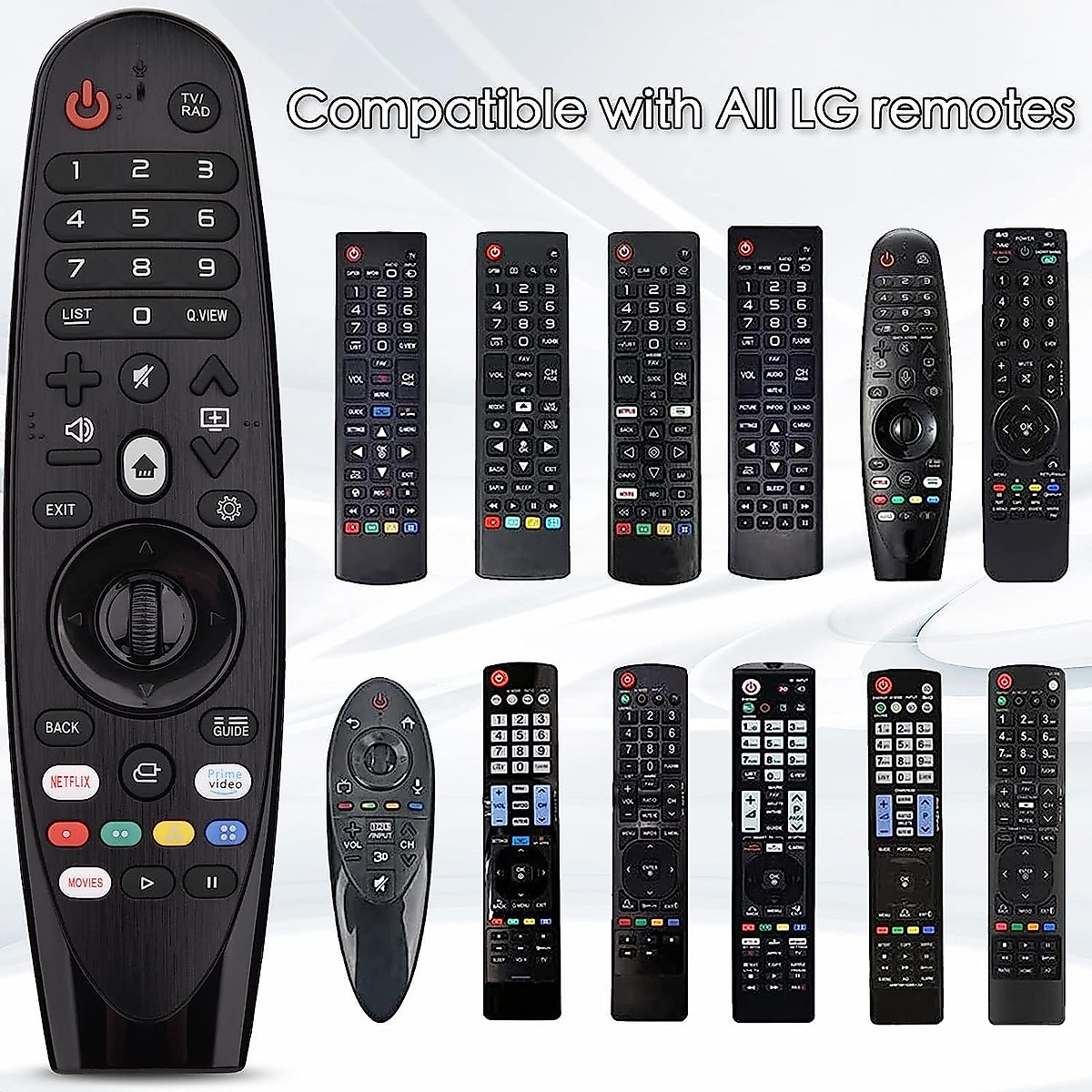 Universal LG Remote Control for Smart TV,Magic Remote NO Voice Function No Pointer Function,Low Power Tech Remote,Compatible with All Models for LG TV