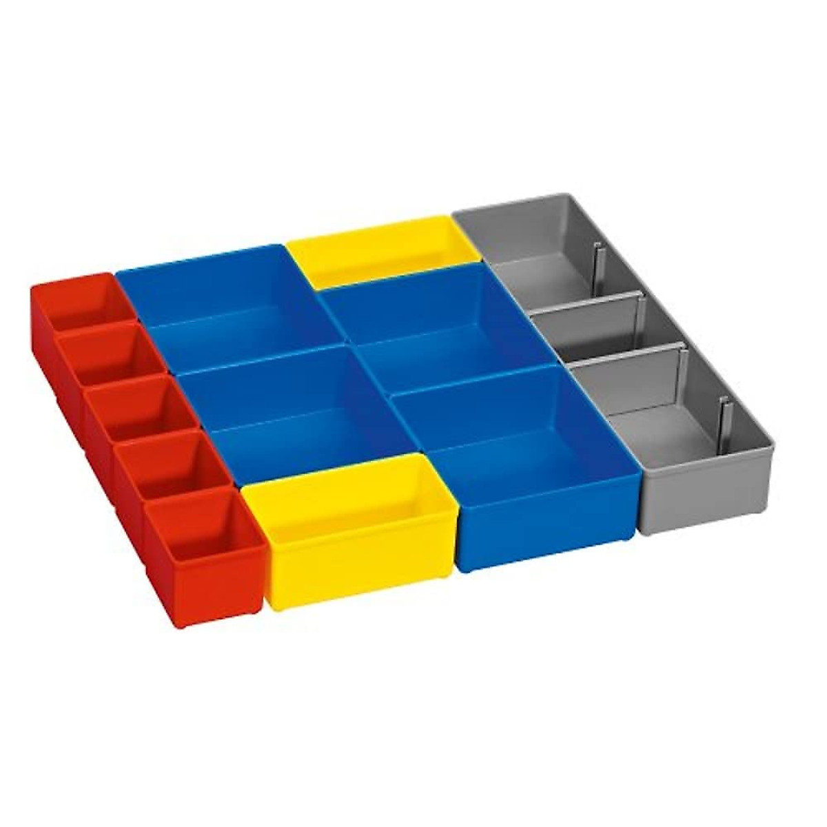 BOSCH Org53-12 Organizer Set for i-Boxx53, Part of Click and Go Mobile Transport System, 12-Piece , Blue