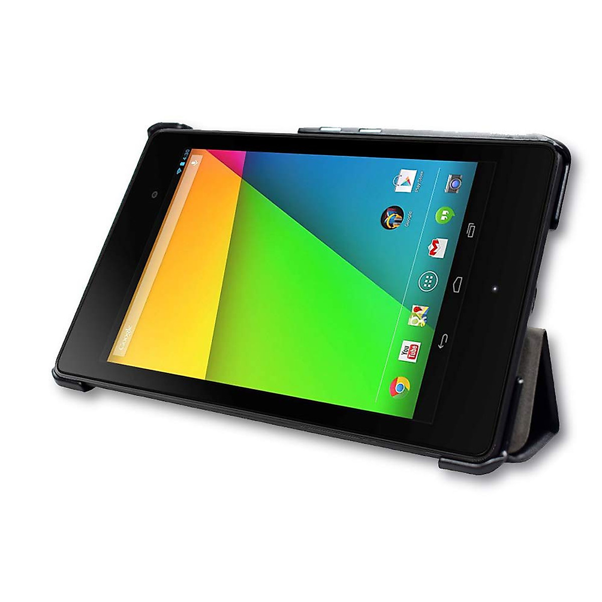 Kuesn Google Nexus 7 2nd (2nd.2013 Model) pu Leather Pouch with Stand - Fit for 2013 Release Nexus 7 Tablet (Black)