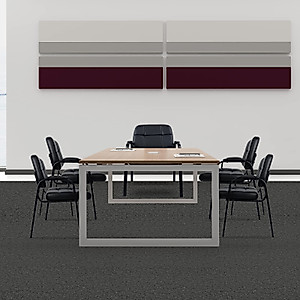 CLATINA Big & Tall 400 lbs Waiting Room Guest Chair, Leather Office Reception Chair No Wheels with Padded Arms for Elderly Home Desk Conference Room Lobby Side Salon Clinic, Black(2 Pack)