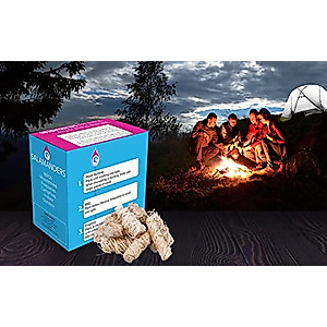 Salamanders Fire Starters 32 pcs | Natural Firestarter's for BBQ, Campfires, Fireplace, Charcoal, Wood Stove, Fire Pit, Pizza Oven and Smokers | All Weather, Non-Toxic | Indoor/Outdoor Use