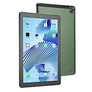 Tablet 10.1 inch HD Screen Android 10 Tablets, 4GB RAM and 64GB ROM Octa Core Smart Pad, Dual SIM Dual Standby, Built in 5000mAh Lithium Battery, Green