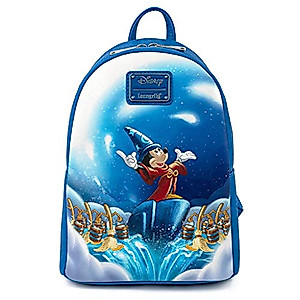 Loungefly Disney Sorcerer Mickey Mouse Womens Double Strap Shoulder Bag Purse