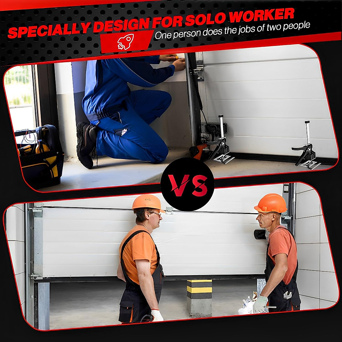 Juprodis 2 Pack Labor Saving Arm Jack, 220 LB Heavy Duty Furniture Lifter, 6.5 Inch Adjustable Height Drywall Lift, Utility Cabinet Jacks for Installing Cabinets, Doors, DYI Home Improvement, Black