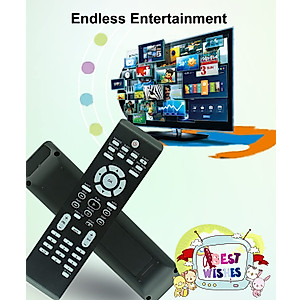 JISOWA Replacement Remote Control Universal for Magnavox LCD HD TV DVD Combo 19MD359B/F7 NF800UD 22MF339B/F7 NF801UD 26MD350B/F7 NF802UD 32MF369B/F7 32MD350B/F7 32MF338B/27E 37MD311B/F7 42MF439B/F7